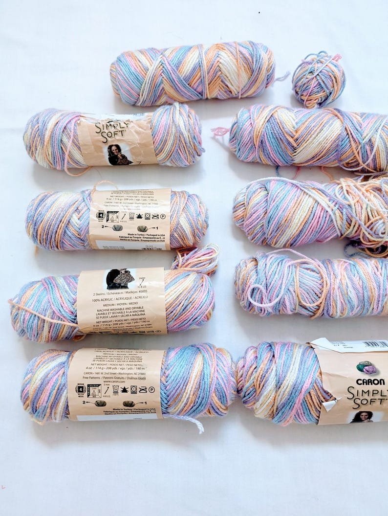 Caron Simply Soft Baby Brights Ombre Yarn: Acrylic Medium Weight ...