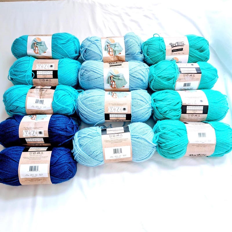 Royal Blue Acrylic Yarn - Etsy