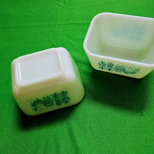 Pyrex Butterprint Dish Set: Turquoise Blue Rooster, 1.5 Cup (no Lids ...
