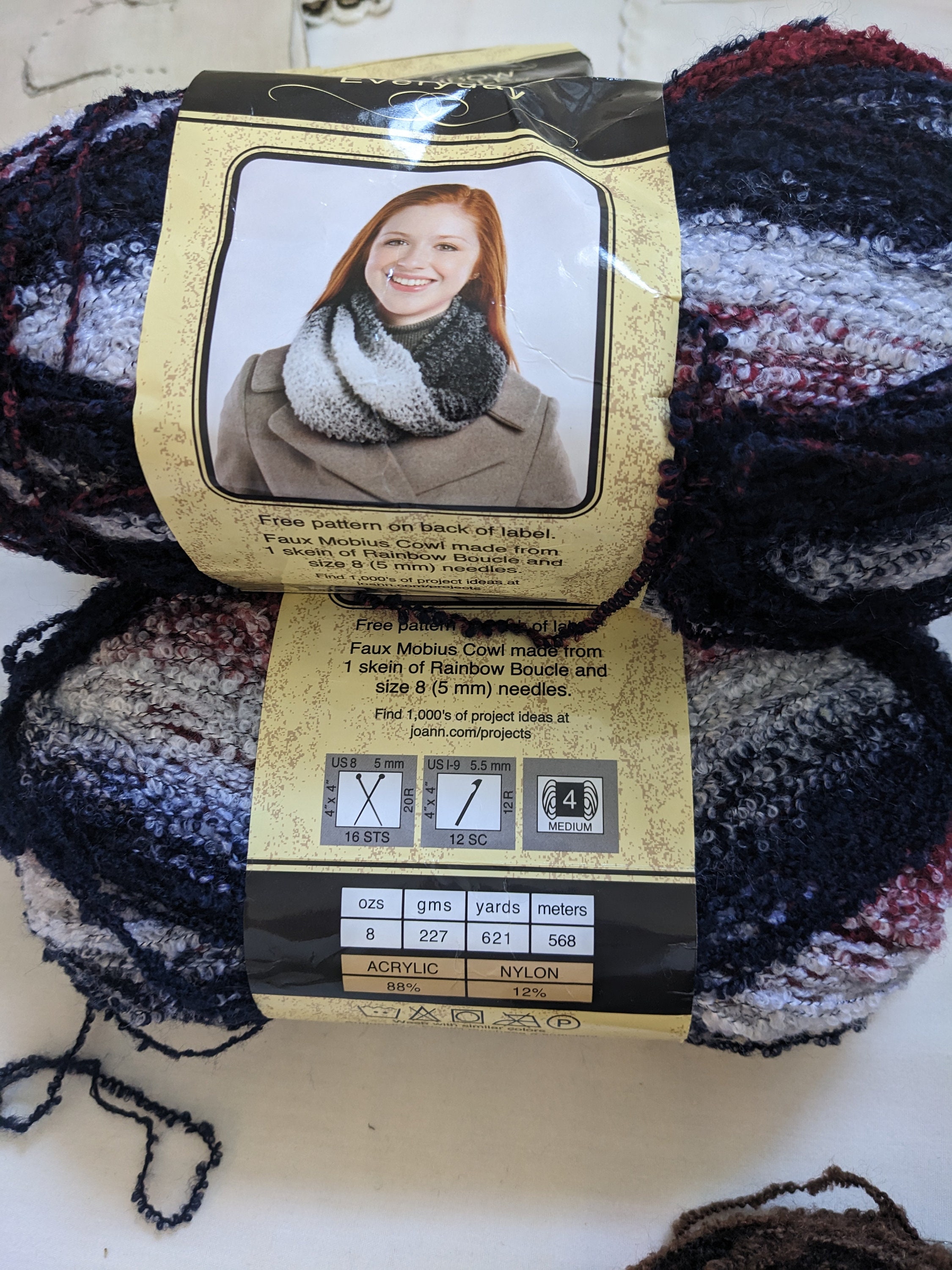 Yarn Craft Lovers Rainbow Boucle Purl Essence Everyday 3 Diff Color/qty ...