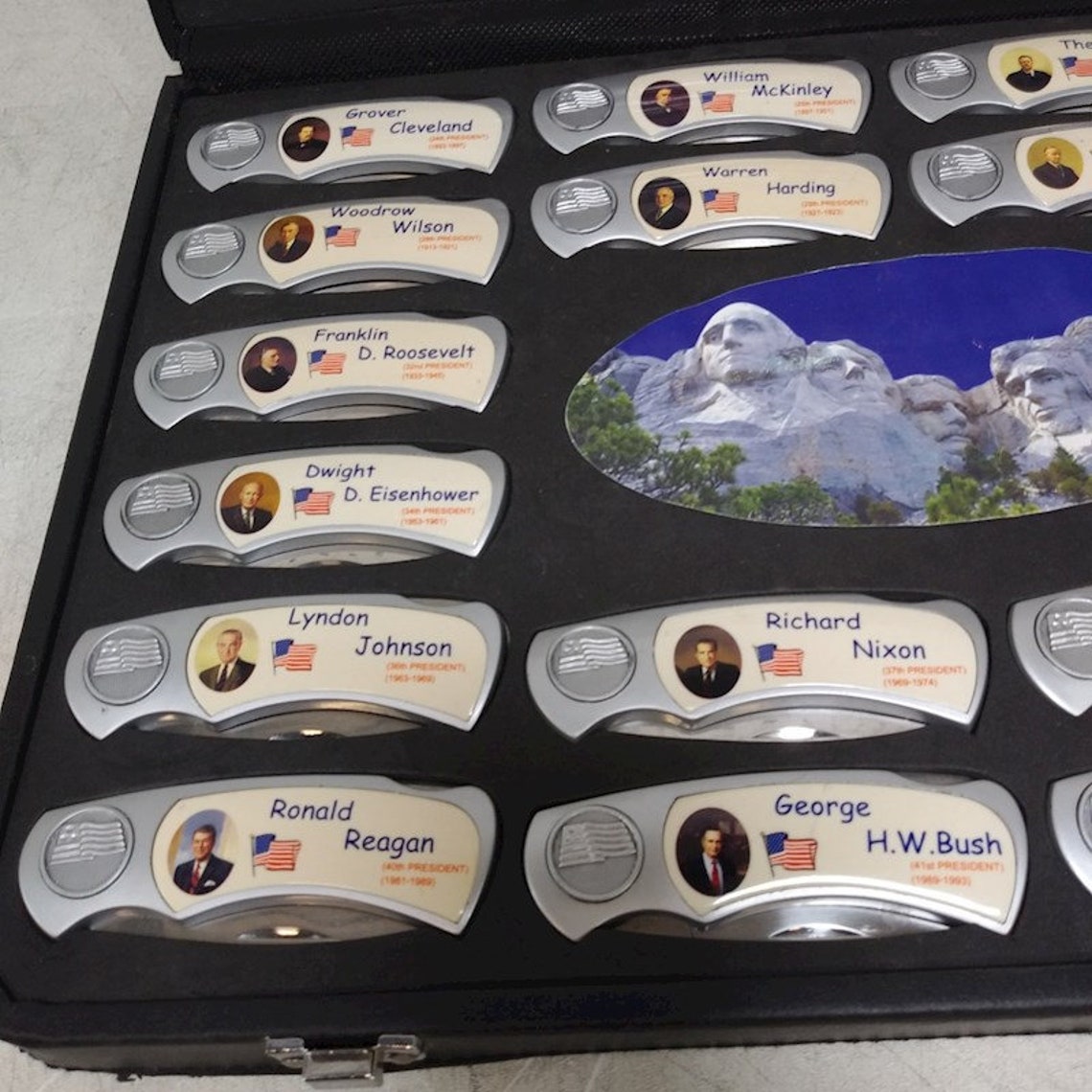 Presidential Collectible Pocket Knife Set w/ Case | Etsy