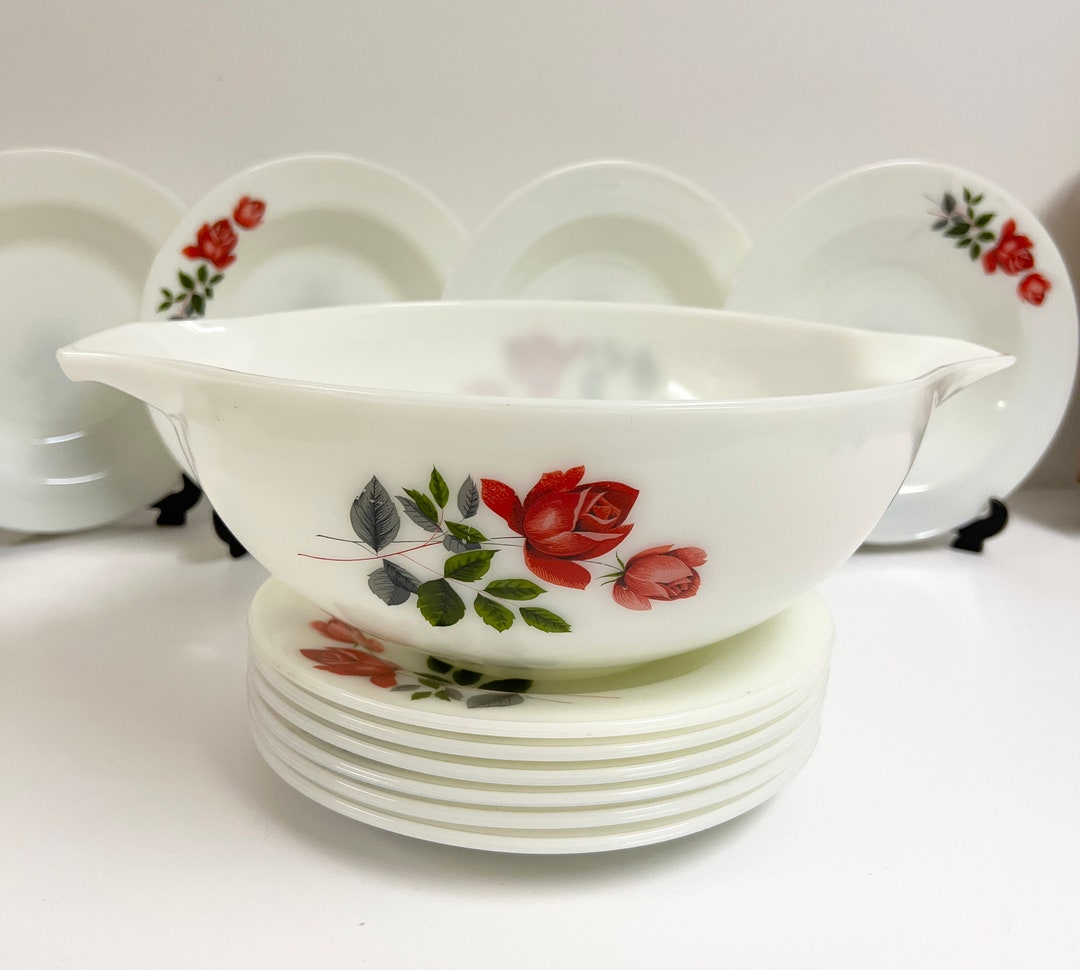 Pyrex Cinderella Mixing Bowl Vintage June Rose Design 5.5 - Etsy