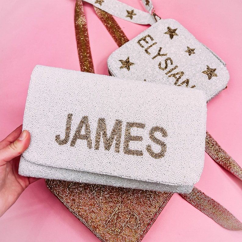 CUSTOM Beaded Clutch - Etsy