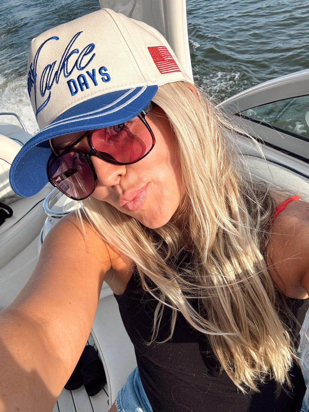 More Lake Days - Royal Blue Vintage Trucker Hat - Etsy