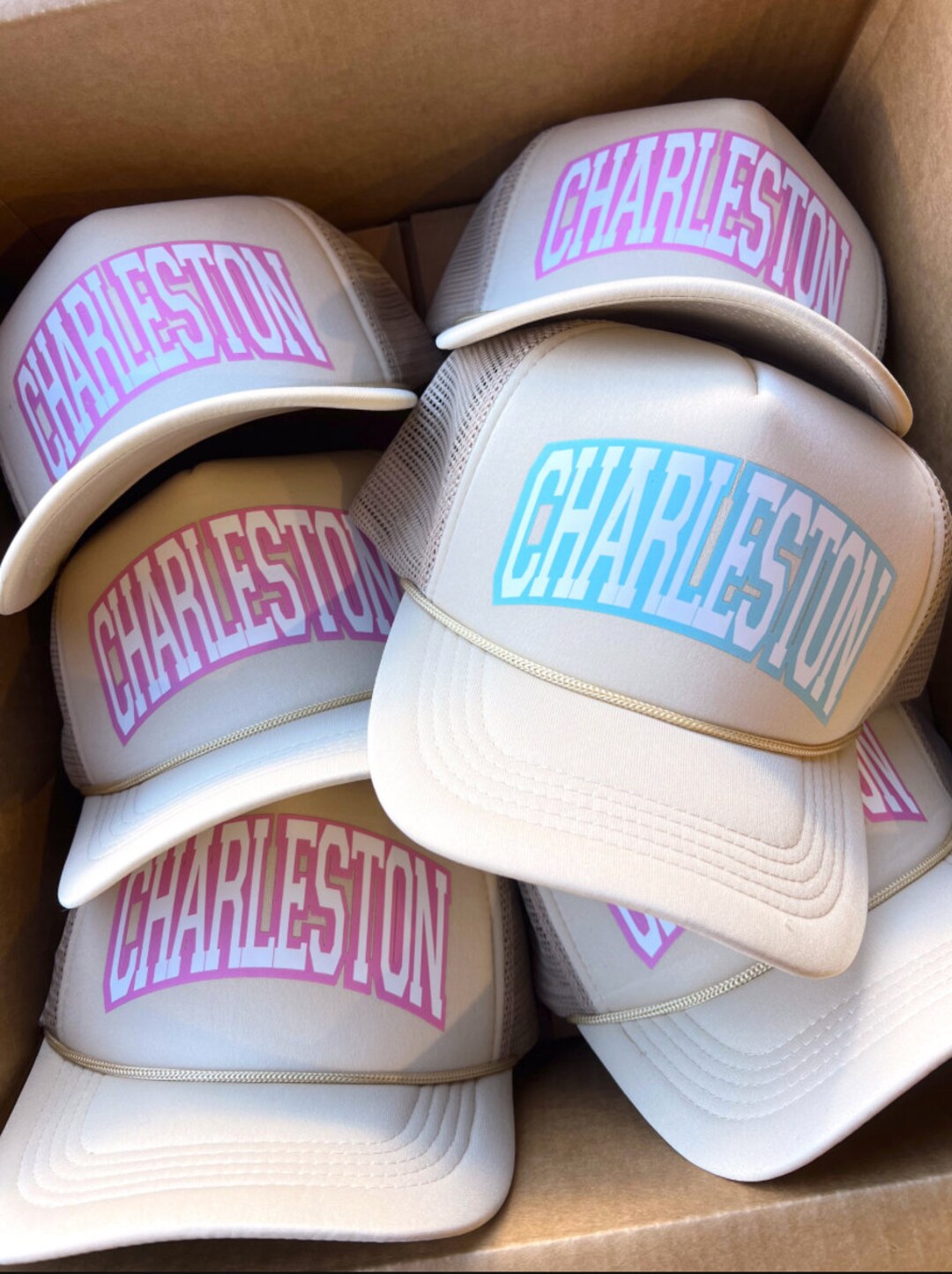 Custom Varsity Bachelorette Trip Trucker Hats - Etsy