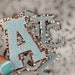 LIGHT BLUE Glitter Letters Varsity Letter Patches - Etsy