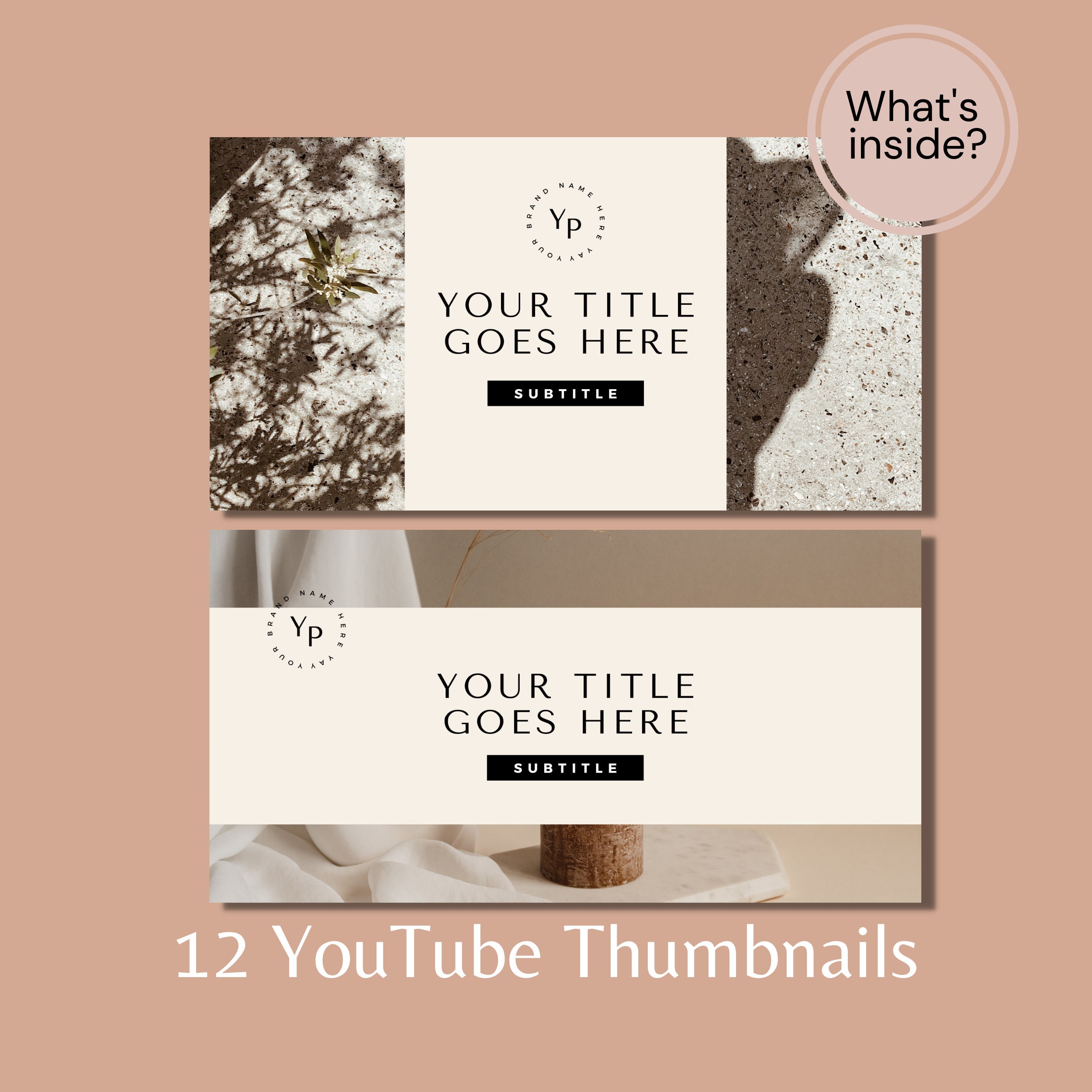 Youtube Thumbnail Template // Canva Template Bundle for Youtubers ...