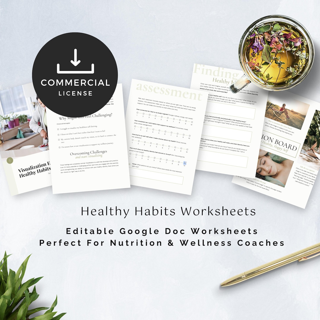 Nutrition Client Workbook for Health Coaches: Editable Google Doc ...