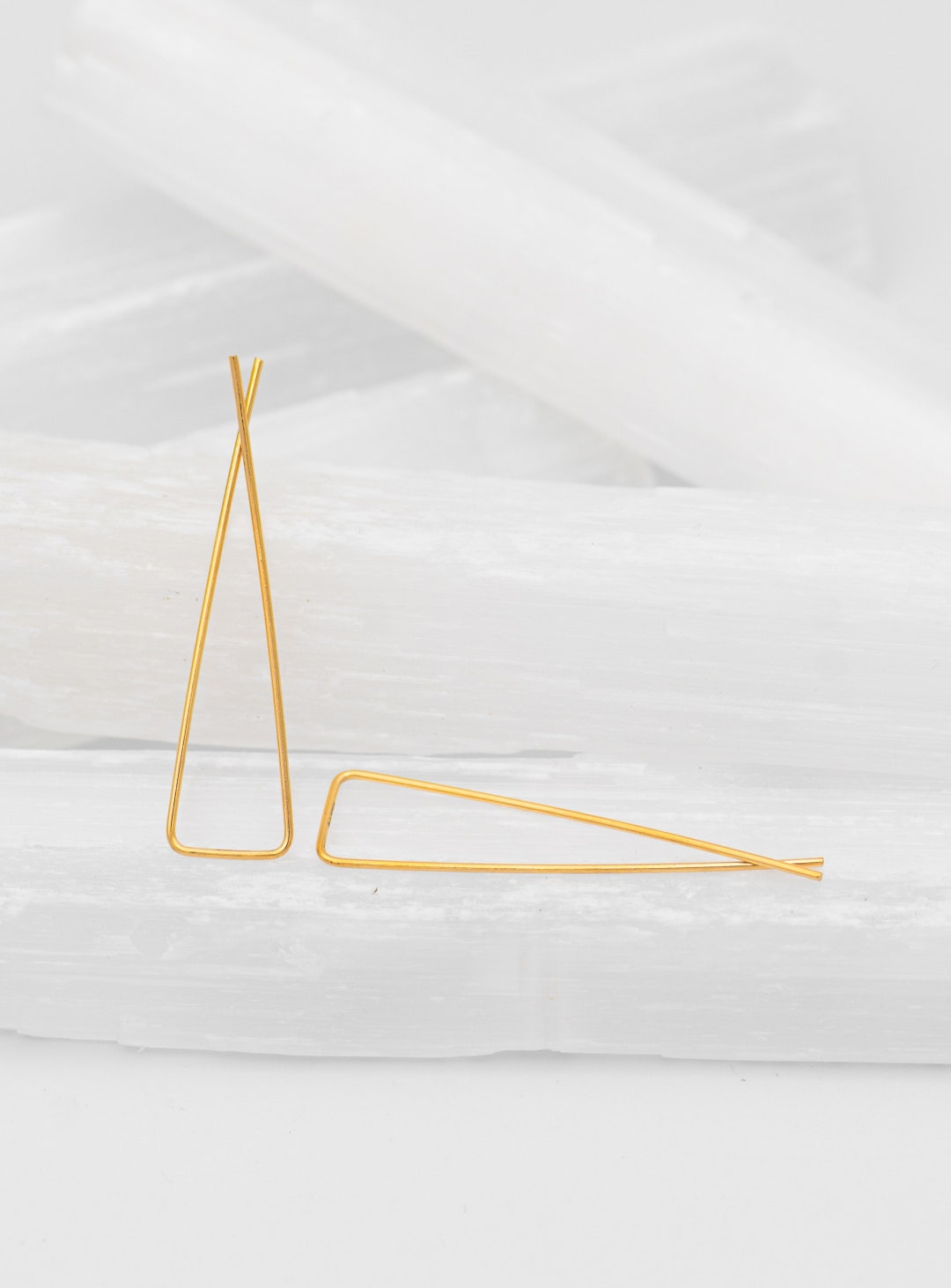 Rachel Threader Fish Hoops 18K Gold Filled Hoops Handmade Everyday ...