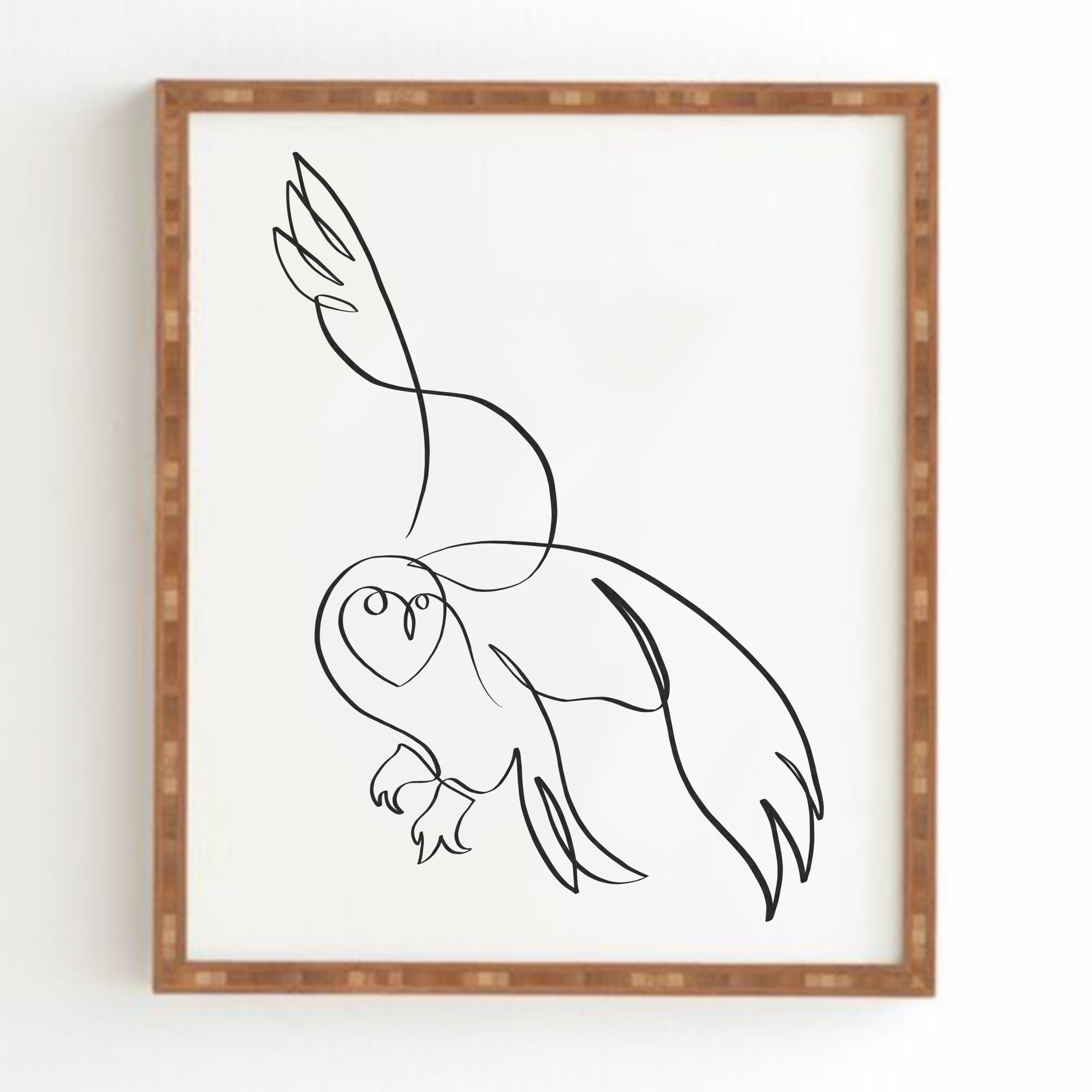 Instant Download Minimal Owl Art One Line Owl Art Printable - Etsy Canada