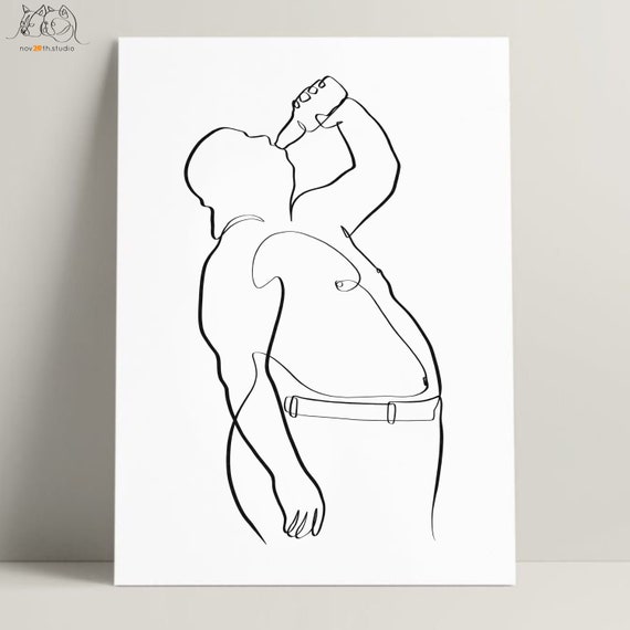 Dad Bod Svg Jpeg Png Father's Day Svg One Line Art - Etsy