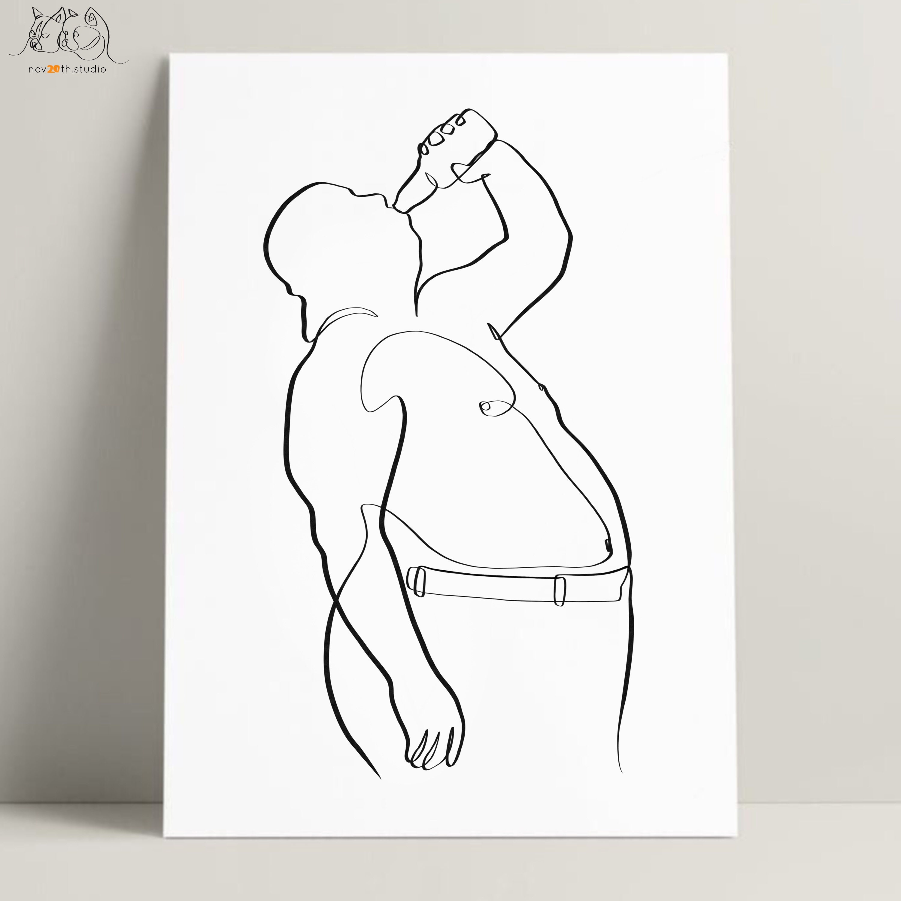 Dad Bod Svg Jpeg Png Father's Day Svg One Line Art - Etsy