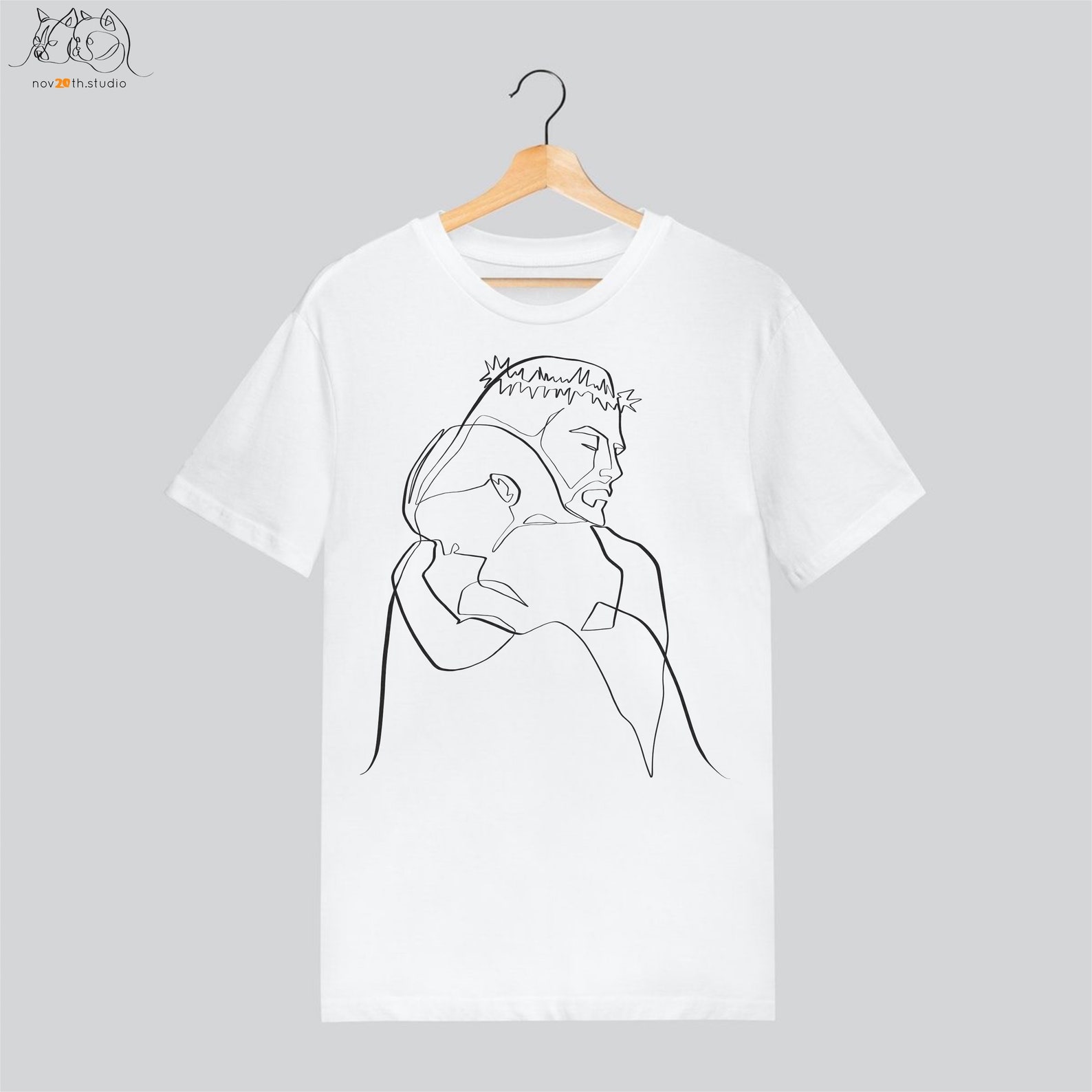 Jesus's Hug Svg, Jpeg, Png, One Line Art God's Hug, Hugging Baby ...