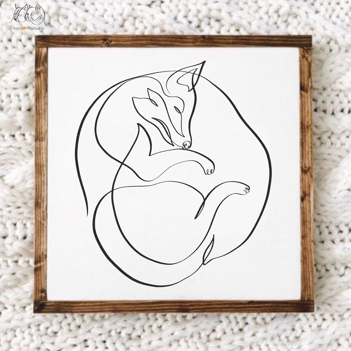 Fox Svg, Jpeg, Png, One Line Art, Fox Silhouette, Fox Vector File Fox ...