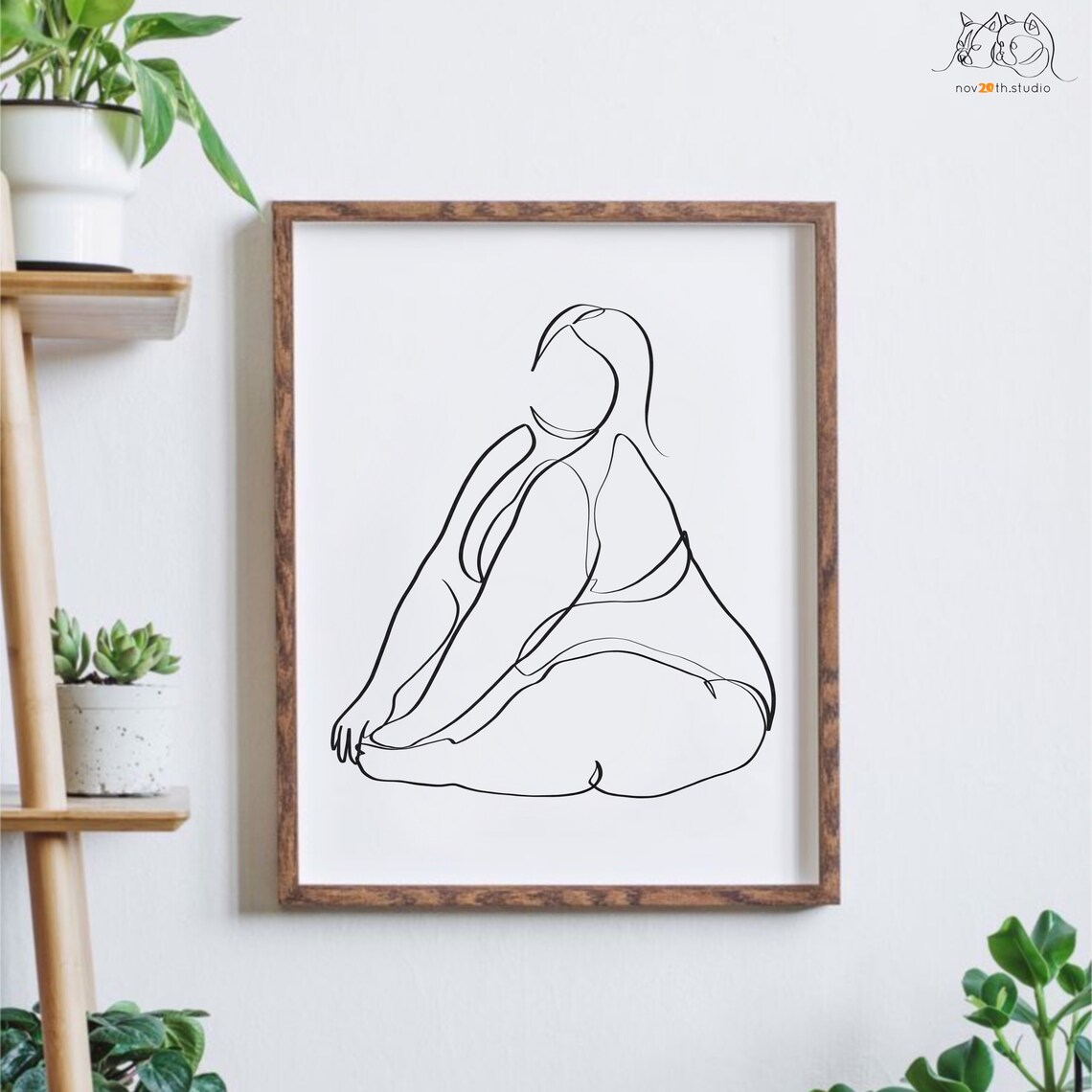 Instant Download Curvy Body Woman Art, One Line Art, Minimalist Art ...