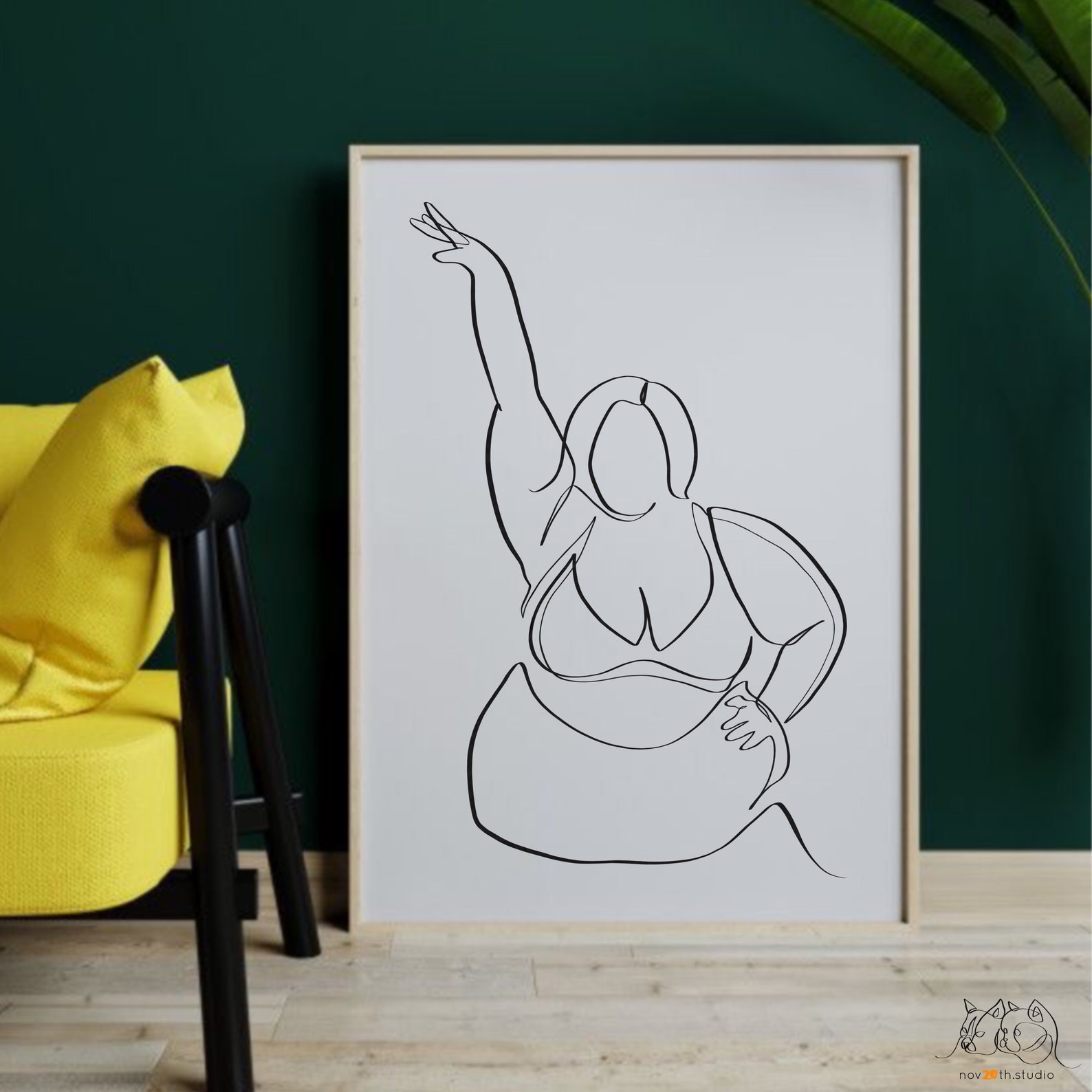 Instant Download Curvy Body Woman Art, One Line Art, Woman Art ...
