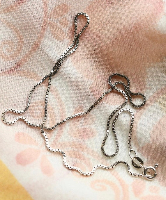 18k Solid Gold Box Chain 18k Gold Box Chain Box Chain | Etsy