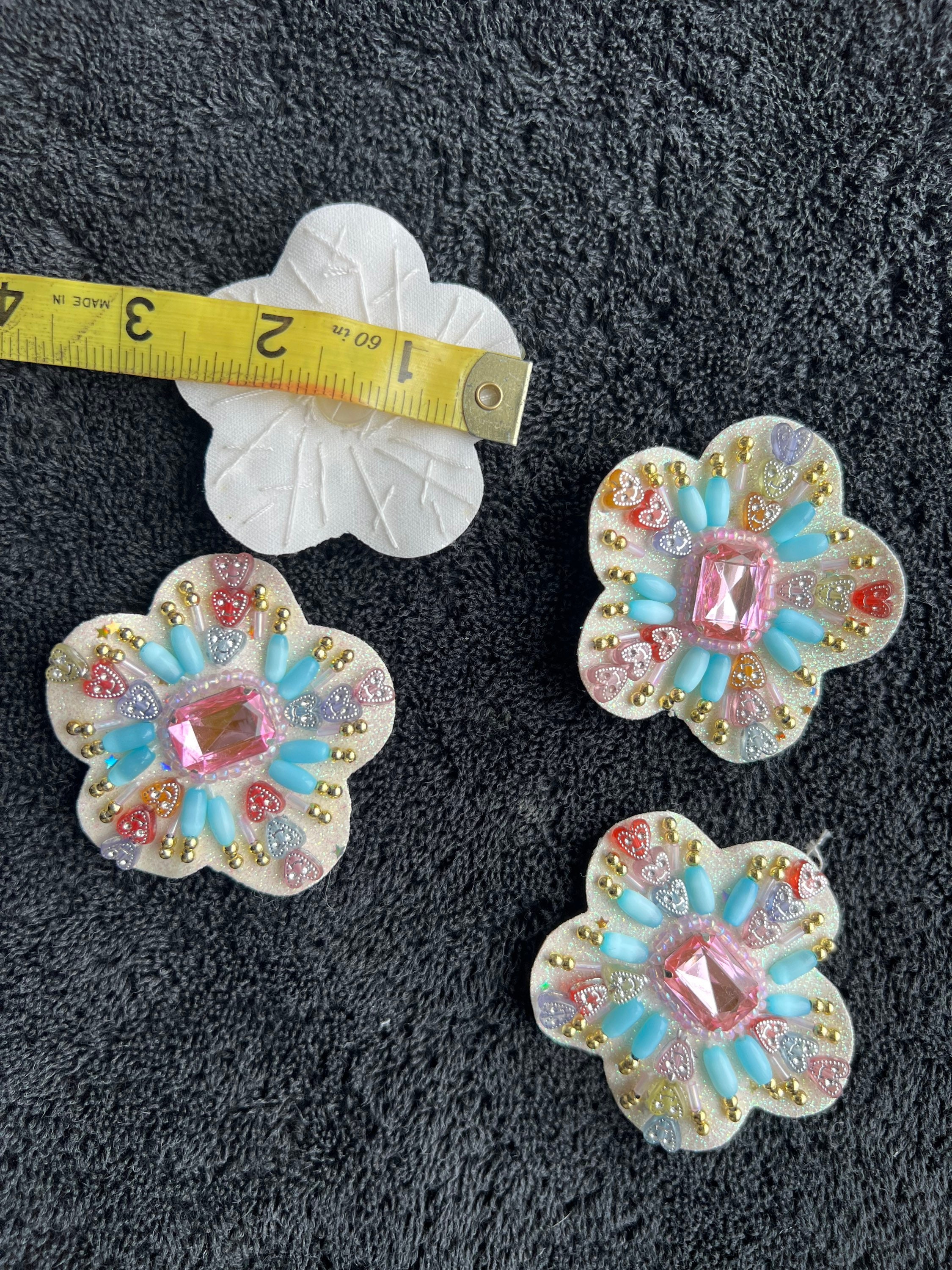 White Floral Beaded Crocs Jibbitz - Etsy