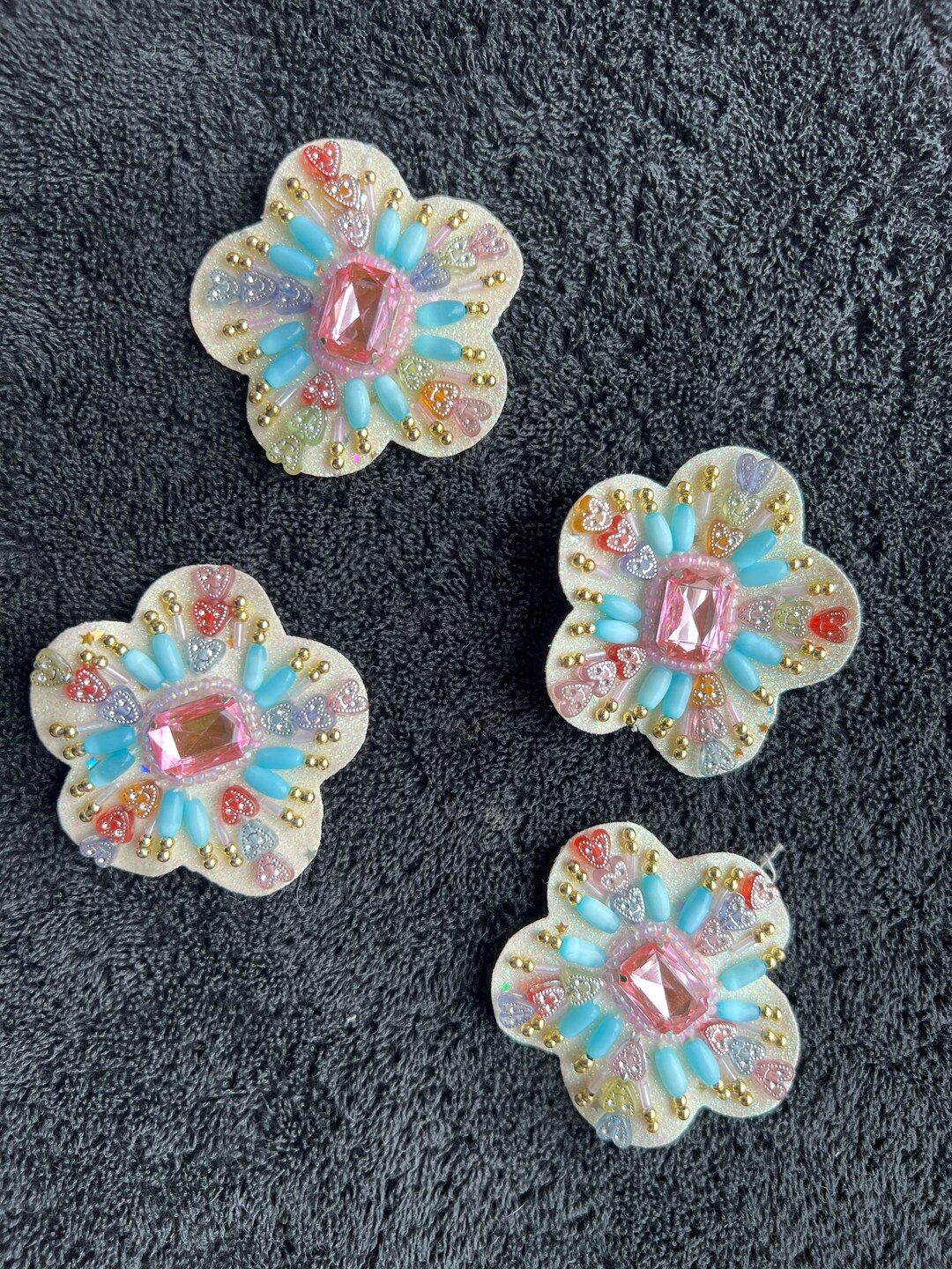 White Floral Beaded Crocs Jibbitz - Etsy