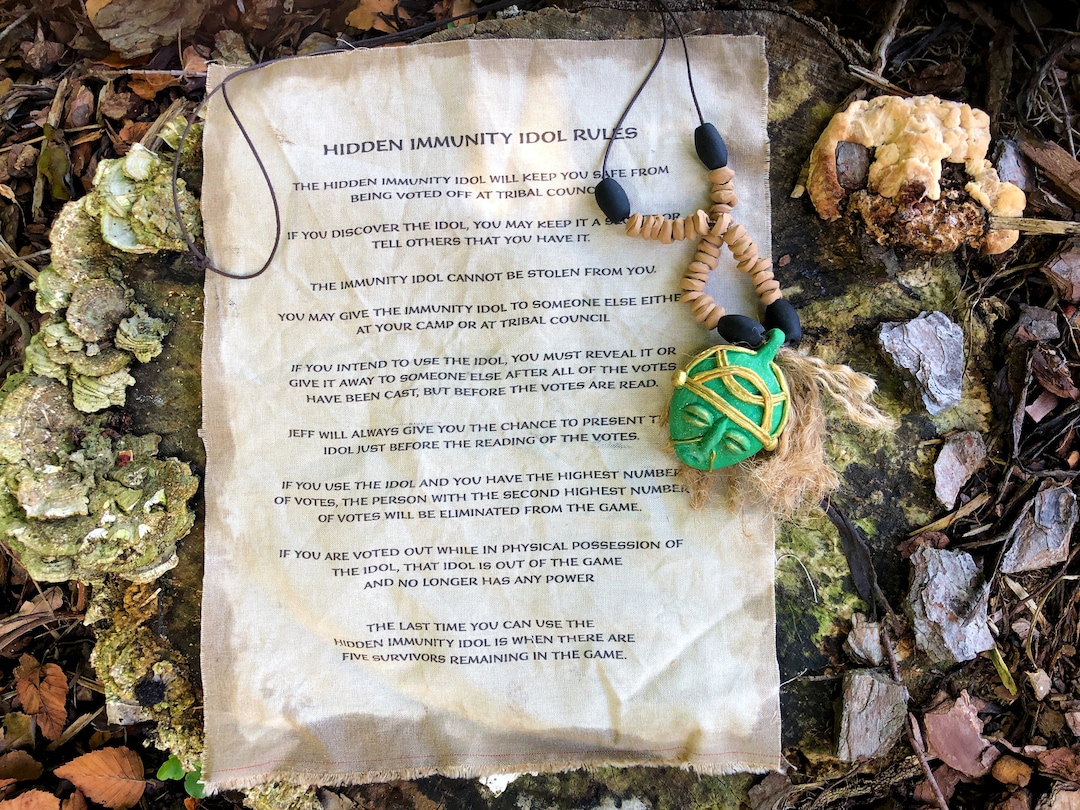 Survivor Gabon Hidden Immunity Idol - Etsy