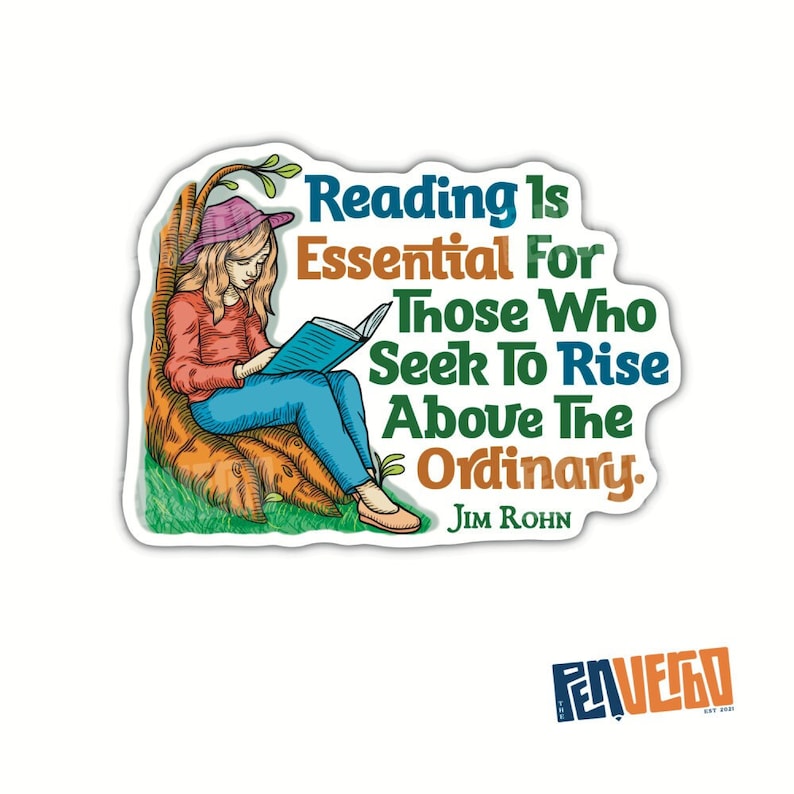 Jim Rohn Quote Sticker | Reading Quotes | Learning Inspiration Quotes ...