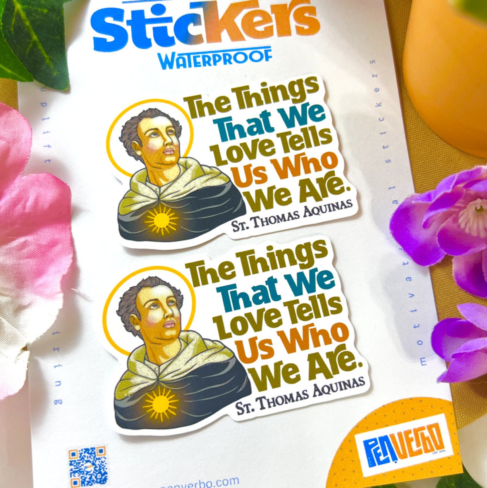 Saint Thomas Aquinas Quote Sticker | the Things That We Love | Catholic ...