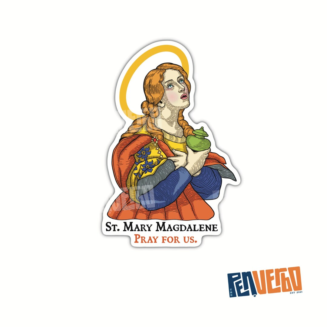 Saint Mary Magdalene Sticker Decal Saint Sticker Catholic Sticker ...