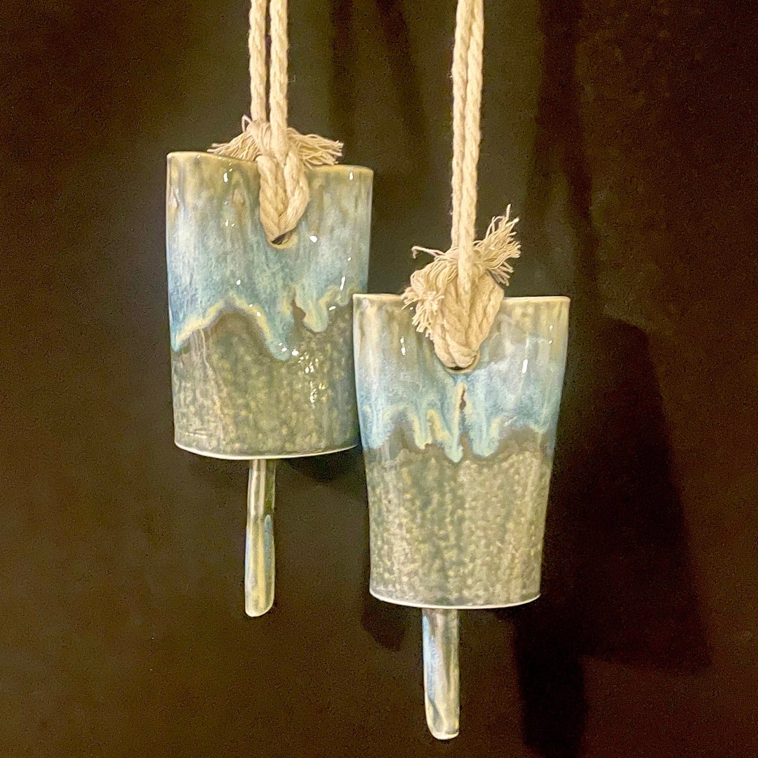 Ceramic Bell/chime - Glacier Blue/multi Color - Birthday, Wedding ...