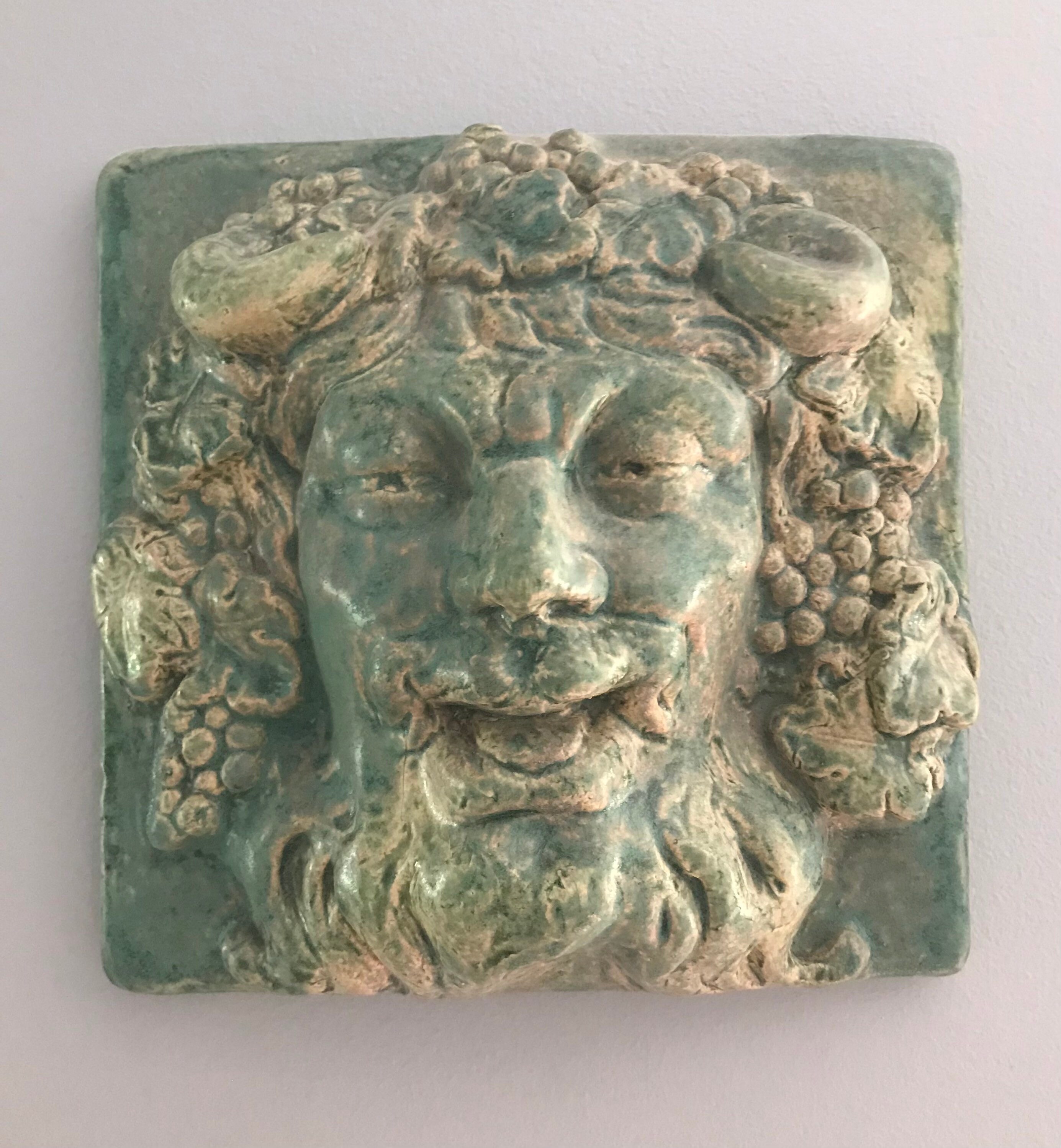 Bacchus/dionysus Green-man Tile the God of - Etsy