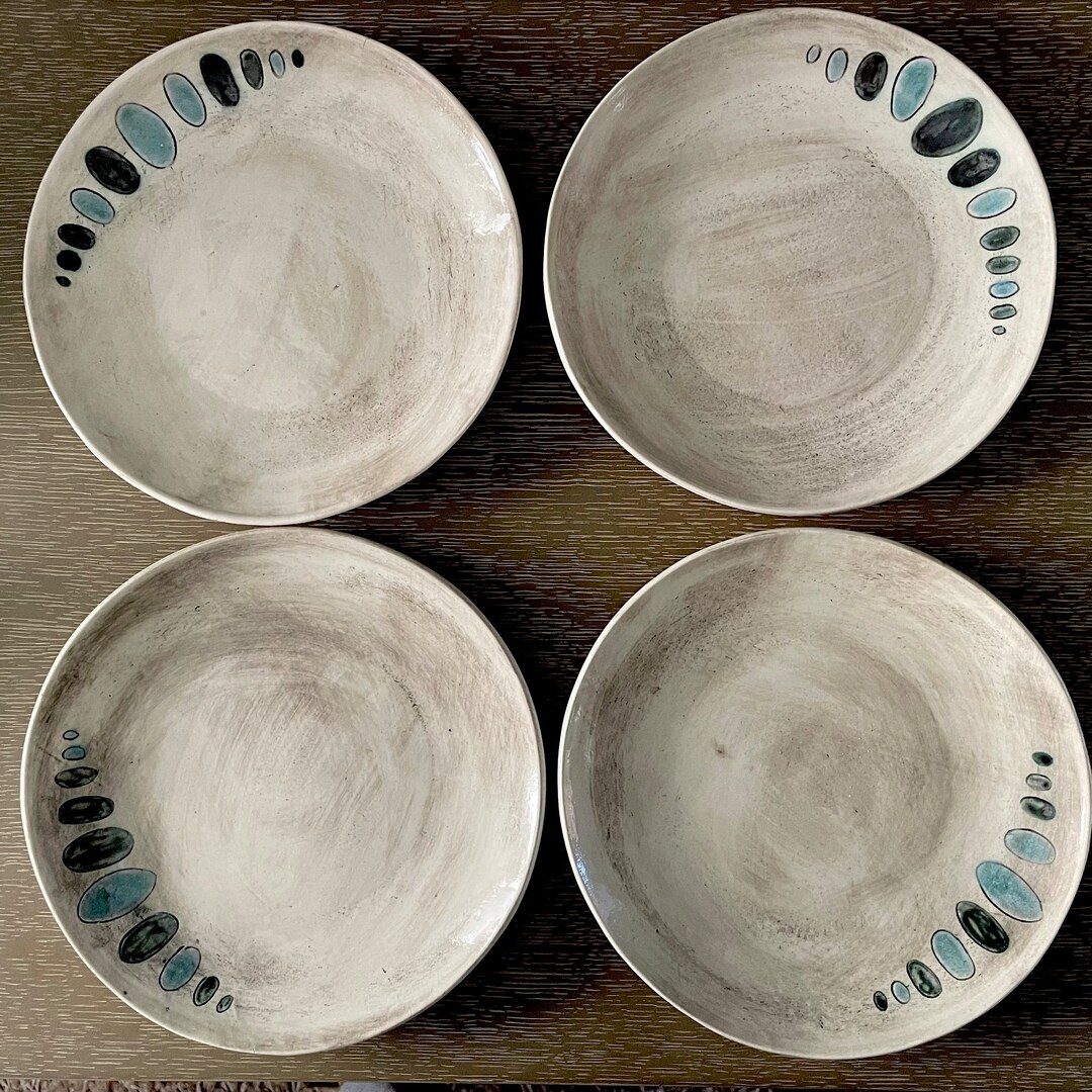Balancing Stone 8" Plates - Set of 4/or Single - Handmade Ceramic ...