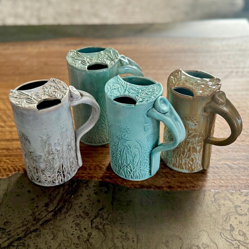 Carved Ceramic Mug - Etsy