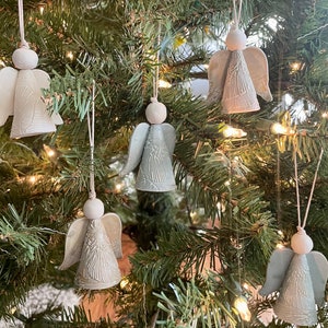 Handmade Ceramic Angel Ornament: Christmas Tree Decoration - Etsy