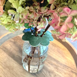 Ceramic Flower Frog: Mason Jar/vase Topper, Floral Arranger - Screw On ...