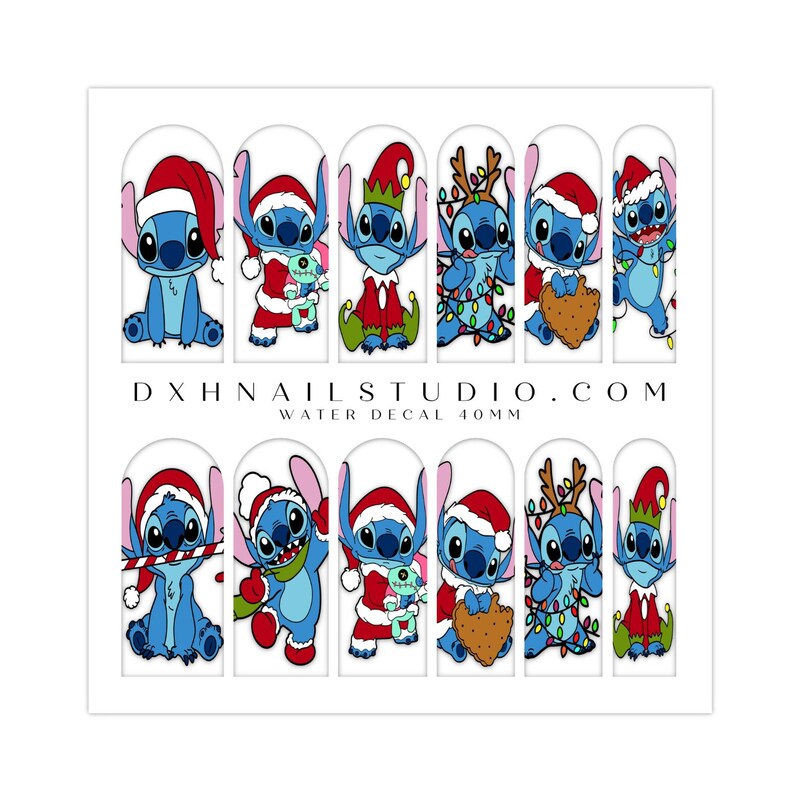 Lilo and Stitch Nails - Etsy