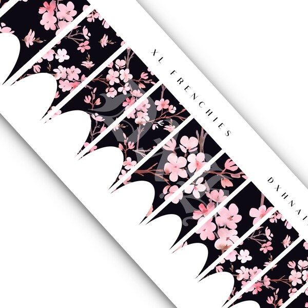 Cherry Blossom Nail Wraps Etsy