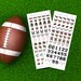 Fun Football Nail Decals Football Mom Jersey Numbers - Etsy