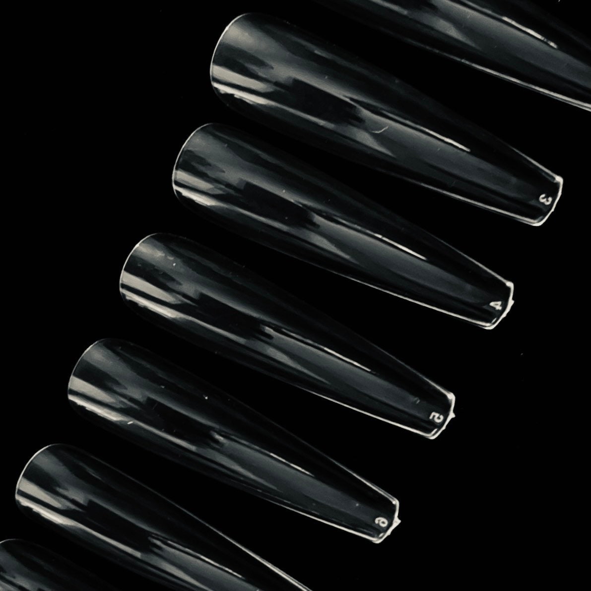 120pc Xxl Full Coverage Coffin Nail Tips Press On Nails Etsy