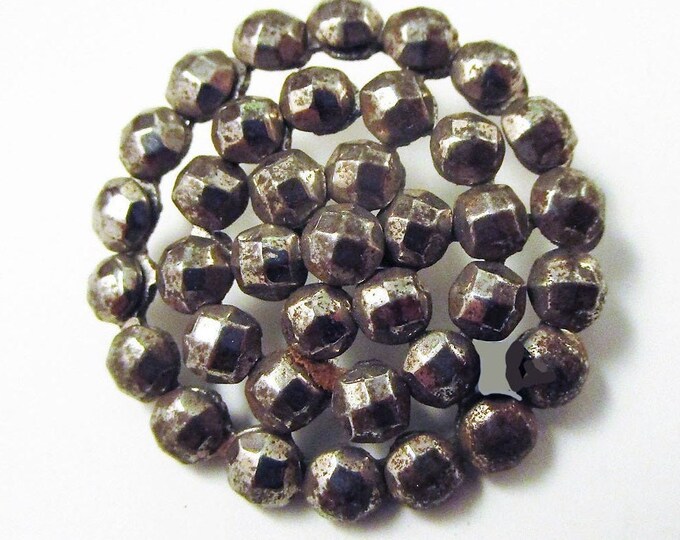 Antique Victorian Cut Steel Button Faceted Openwork Round Design ...