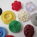 Vintage Lot Colorful Plastic Buttons Housedress Rainbow Colors Cottage ...