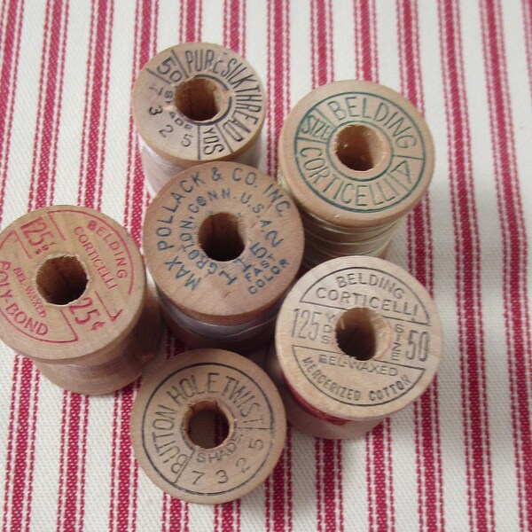 Antique Wooden Spools - Etsy