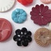 Vintage Lot Colorful Plastic Buttons Housedress Rainbow Colors Cottage ...
