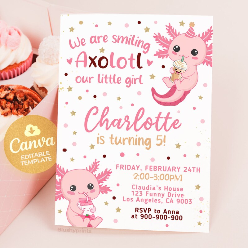 Axolotl Birthday - Etsy