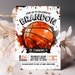 Basketball Birthday Invitation, Editable Basketball Invitation, Instant ...