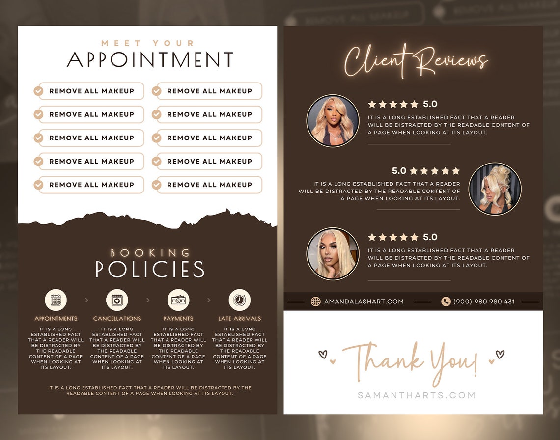 BOHO Lash Tech Acuity Scheduling Template, Lash Tech Branding, Lash ...