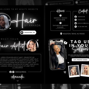 Acuity Scheduling Template, Hair Stylist Acuity Scheduling Template ...