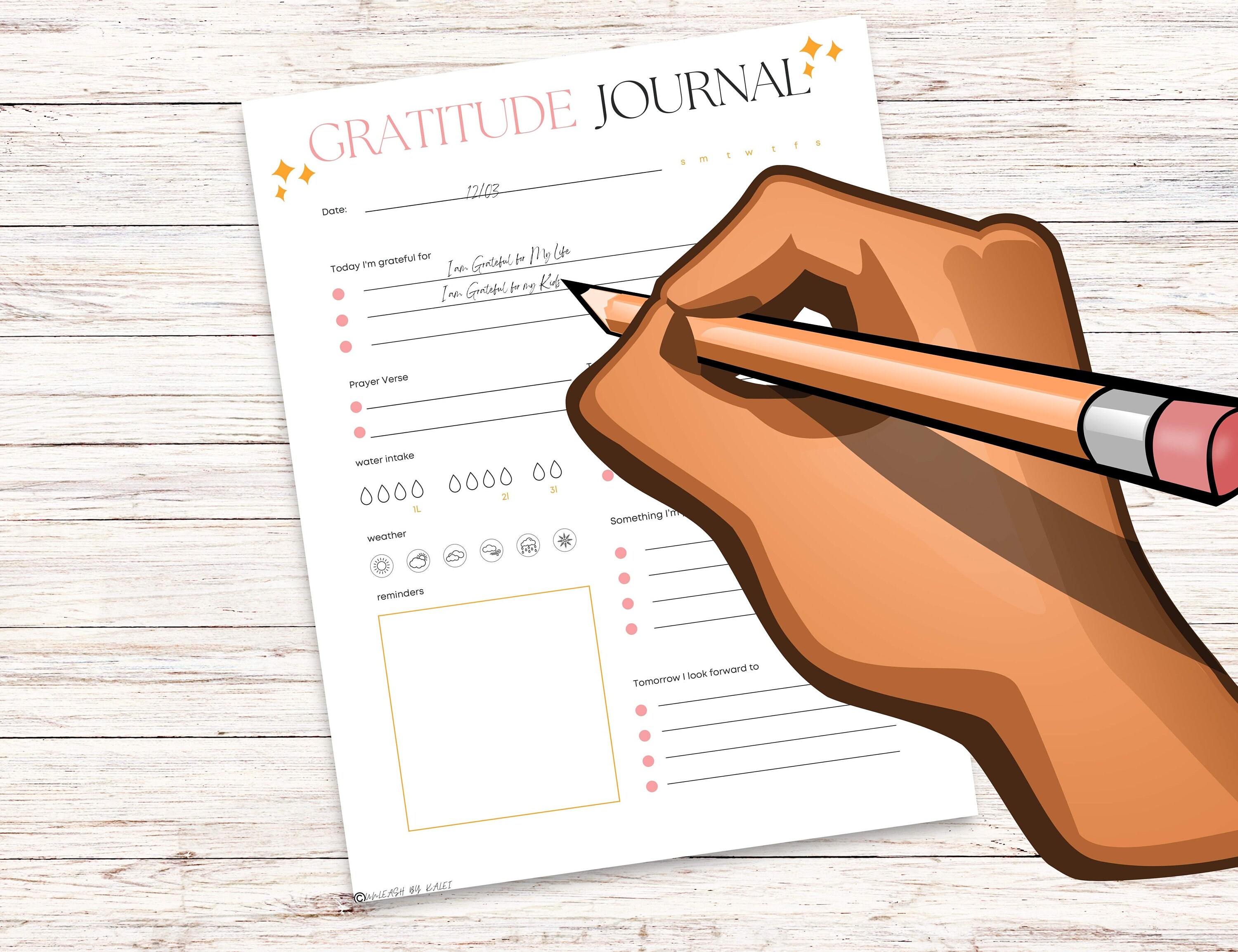 Printable Gratitude Journal BUNDLE I Gratitude Template I - Etsy