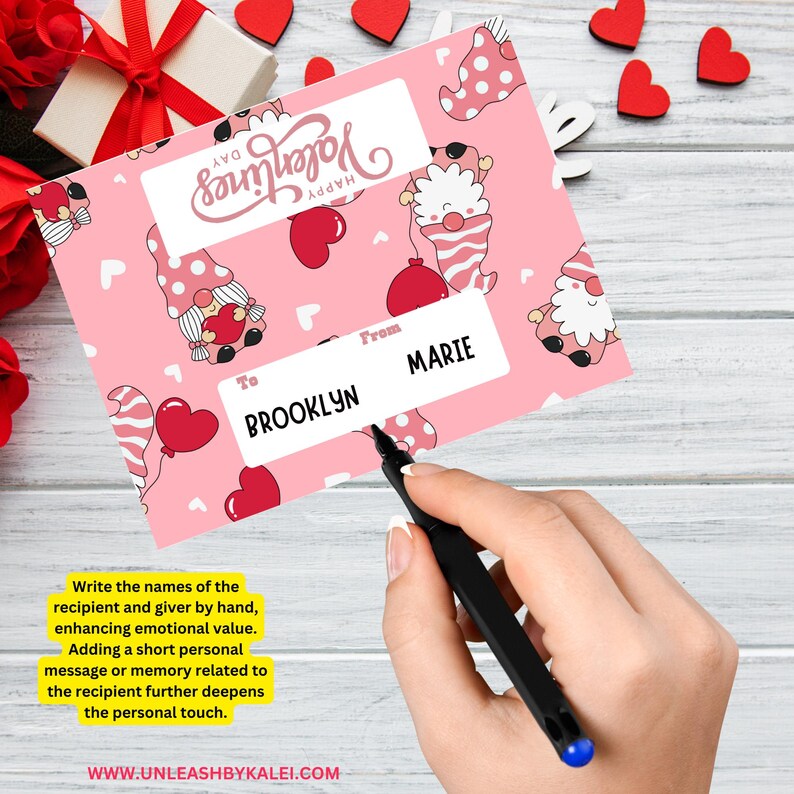 Printable Valentine’s Day Gnome Treat Bag Toppers - Instant Download ...