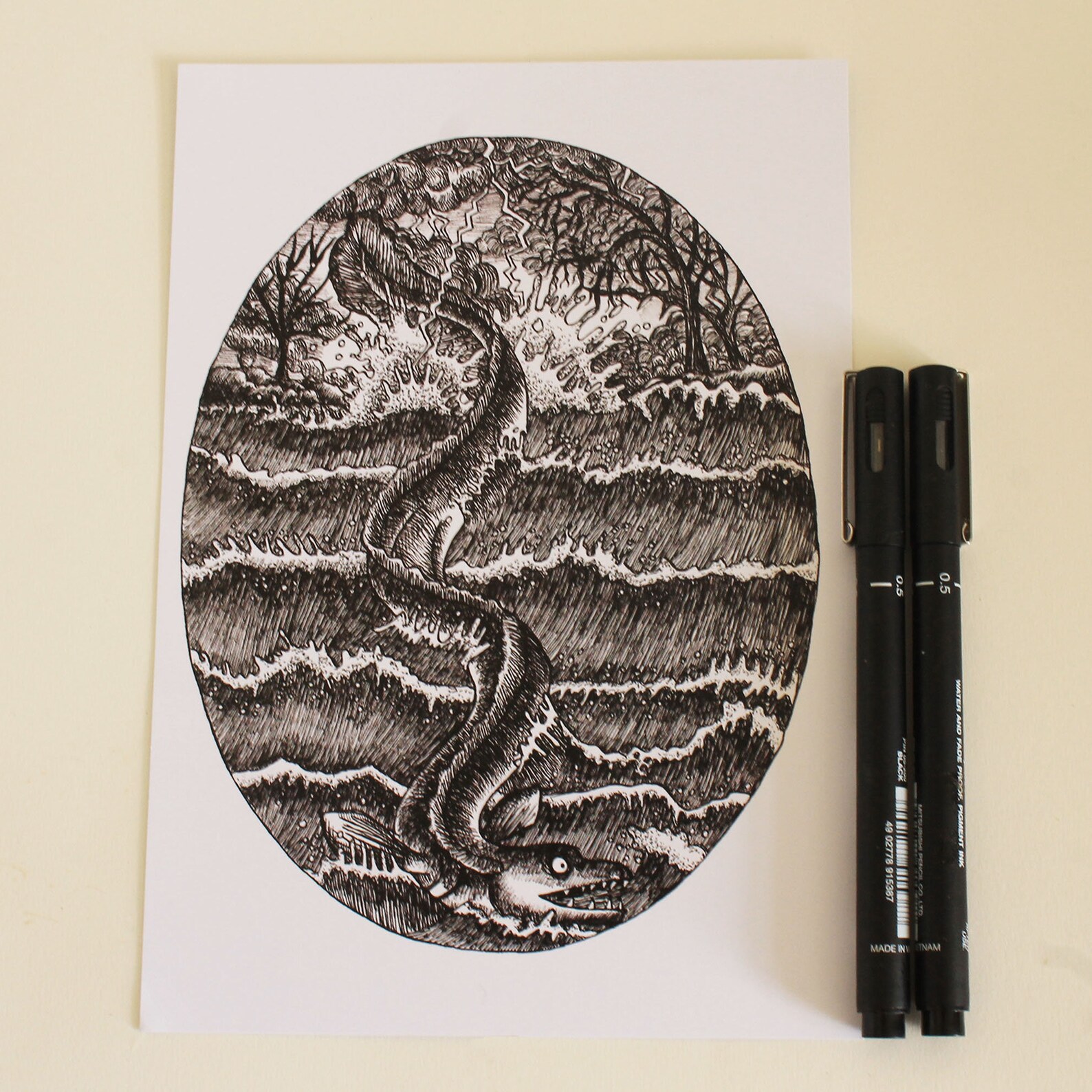 The Inkanyamba A5 Matte Print Pen Illustration Mythology - Etsy UK