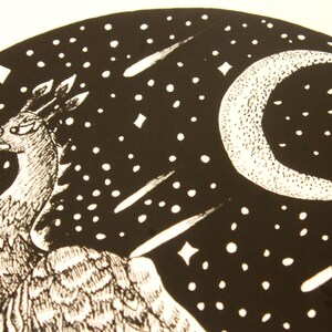 The Firebird Print, Pen Illustration, A4 Giclee Print - Etsy UK