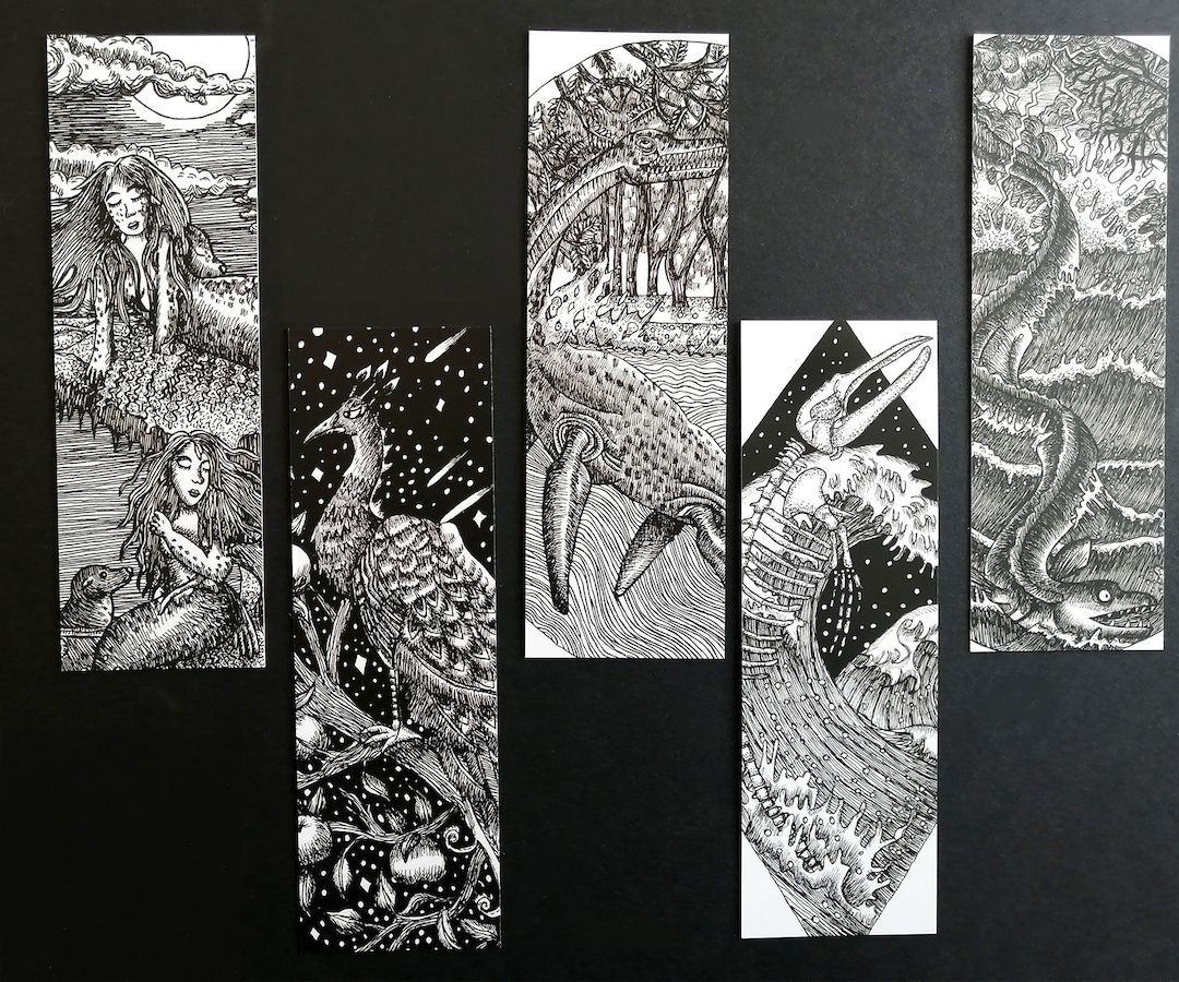 Mythical Creature Bookmarks - Etsy